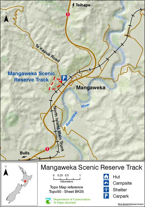 Mangaweka Scenic Reserve Track: Mangaweka Scenic Reserve, Manawatu region
