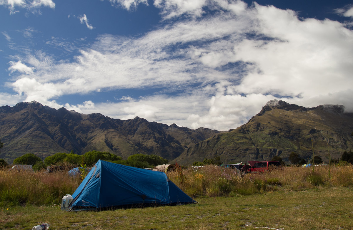 Twelve Mile Delta conservation campsite: Queenstown area, Otago region