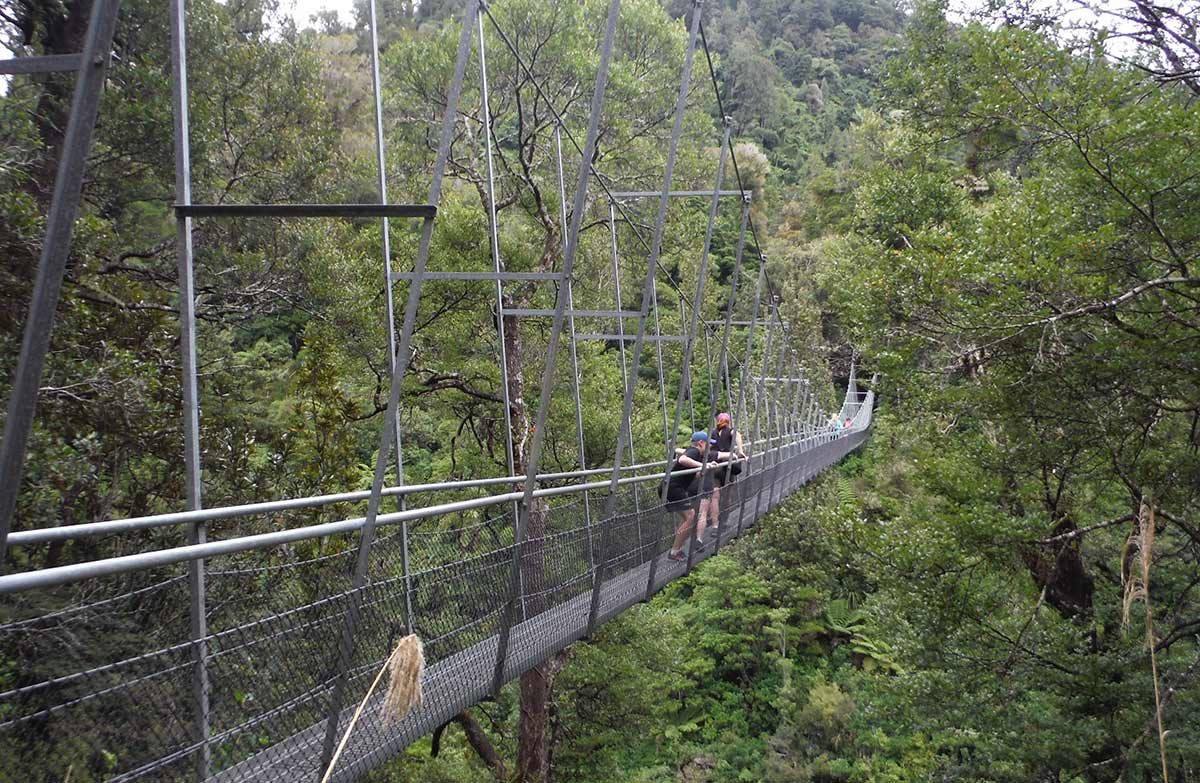 Waiohine Gorge conservation camp: Tararua Forest Park, Wairarapa region
