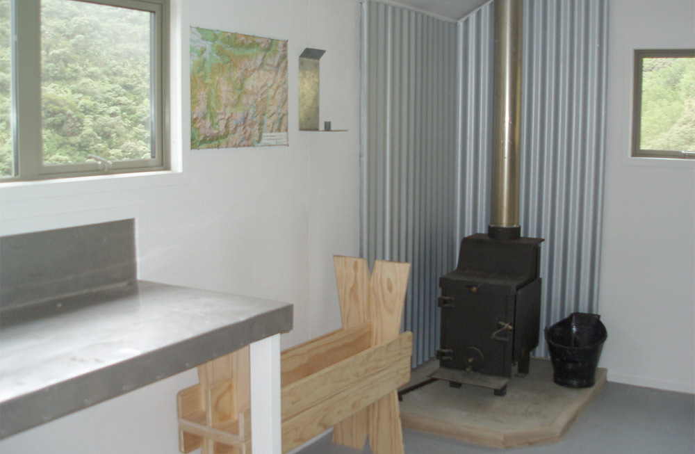 Top Kokatahi Hut: Kokatahi River - Whitcombe River area, West Coast region