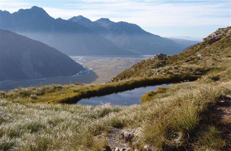 Sealy Tarns Track: Walking and tramping in Aoraki/Mount Cook National Park