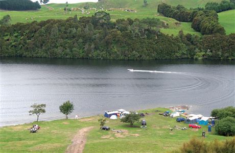 Arohena conservation campsite: Lake Arapuni Conservation Area, Waikato ...
